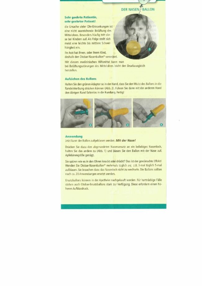 Otobar Nasenballon Anwendung: Tipps und Tricks für effektive Nutzung