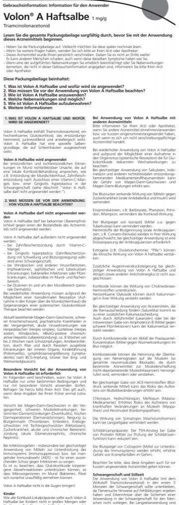 Volon A Haftsalbe Anwendung: Tipps und Hinweise zur richtigen Anwendung